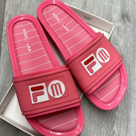 Melissa | Shoes | Melissa Fila Slide Pink | Poshmark